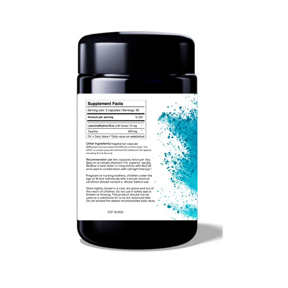 BioBlue Leuco Capsules | Leucomethylene Blue Supplement - Support Brai