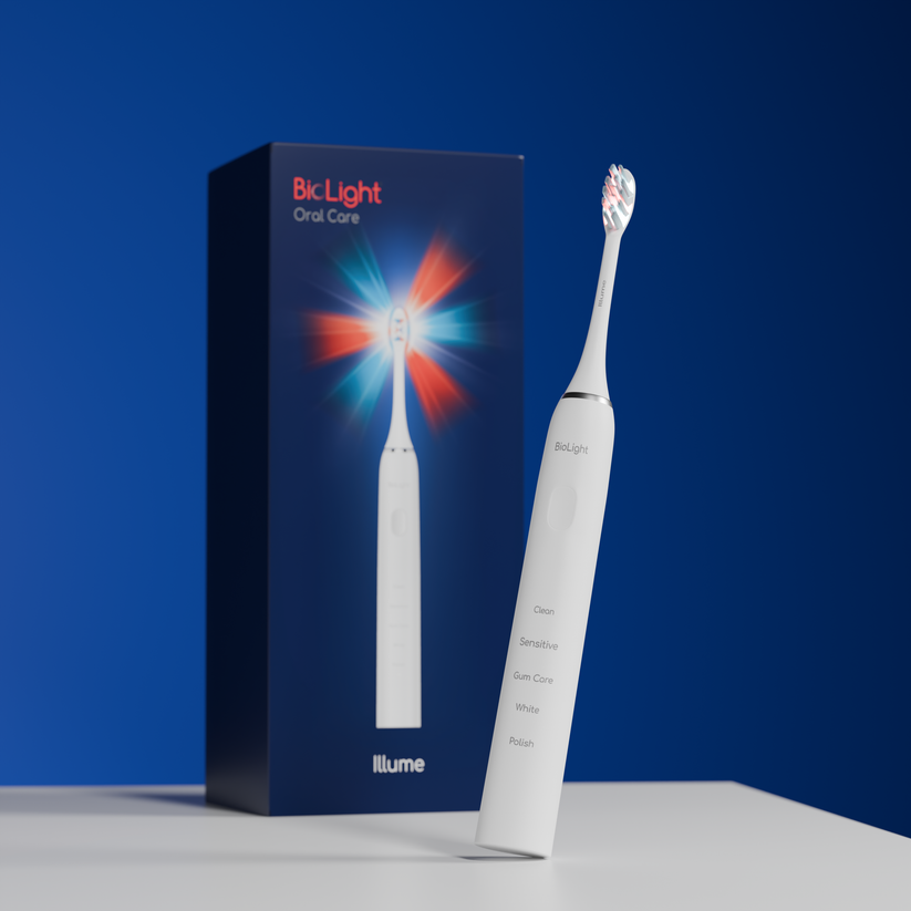 Sonic Toothbrush with Light Therapy | Red & Blue Light Therapy – BioLight